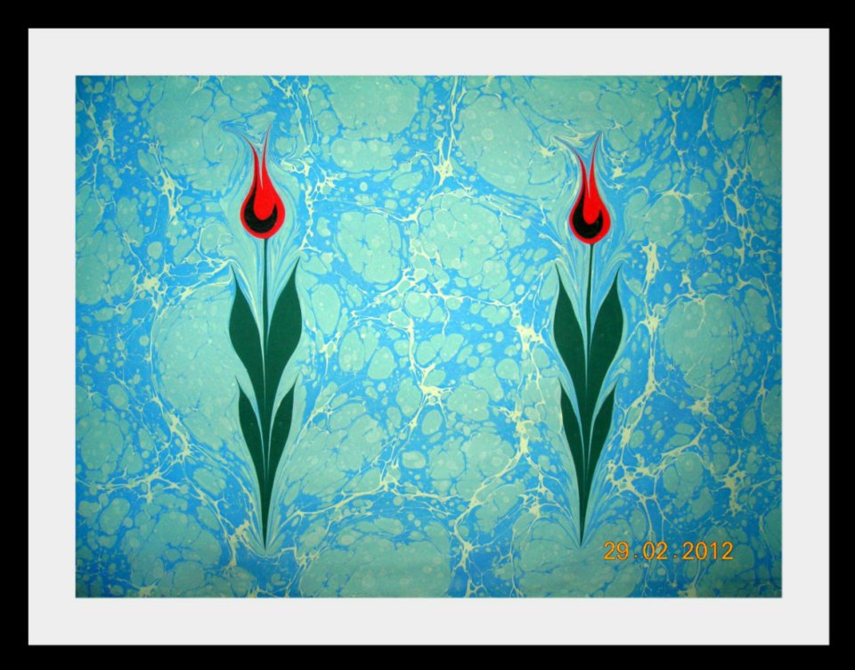 EBRU SANATI: LALE EBRUSU